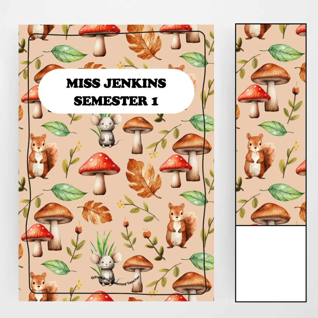 Binder Covers - Woodland Classroom Decor | Gifted and Talented Teacher ...