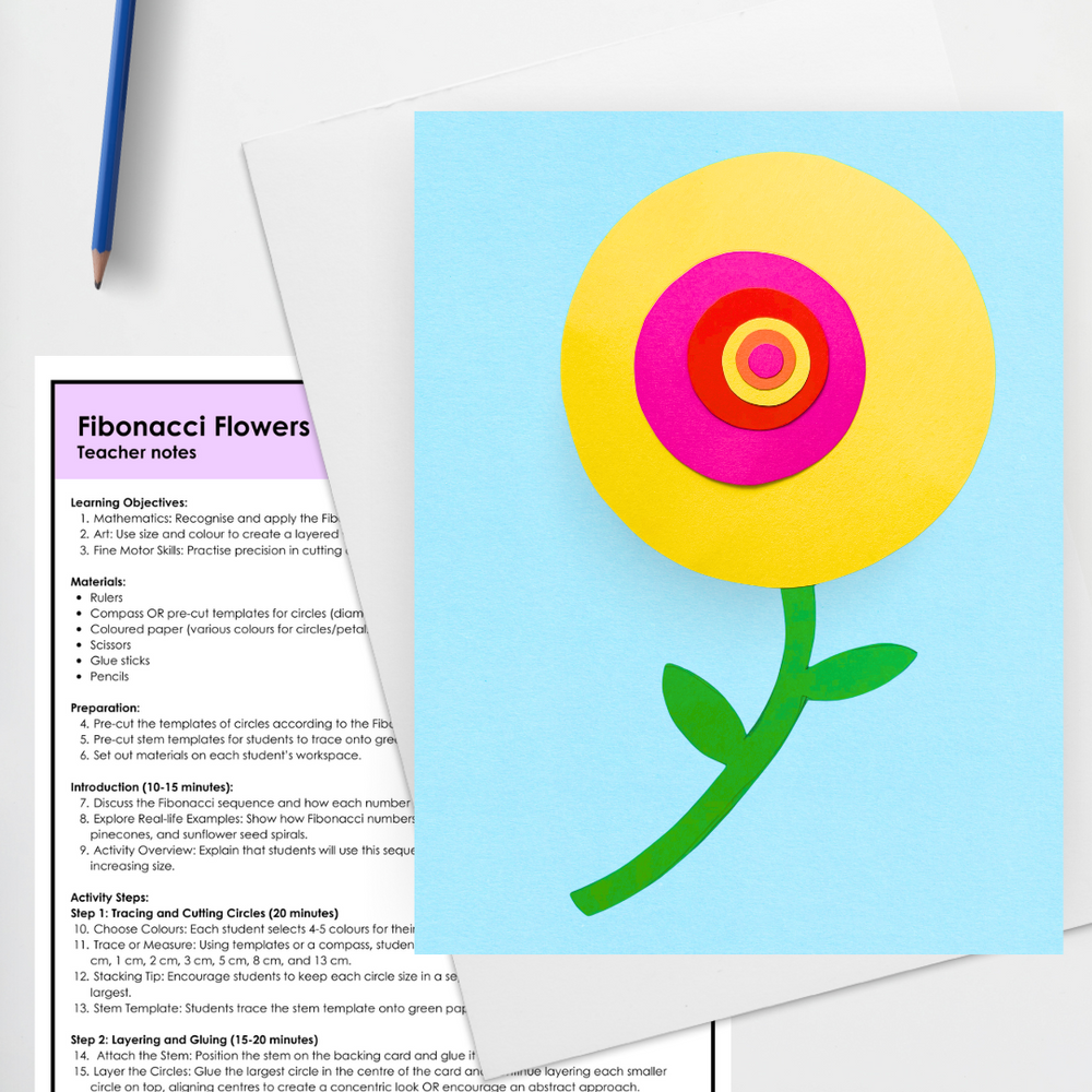 Fibonacci Day - Fibonacci Flowers: Mathematics and Art | Gifted and ...