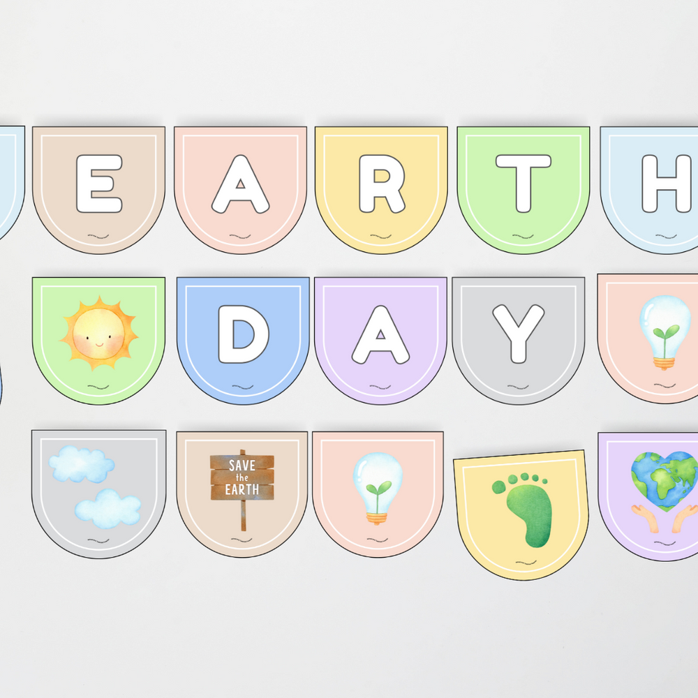 Earth Day: Bunting Activity and Display | Printable Teacher Resources