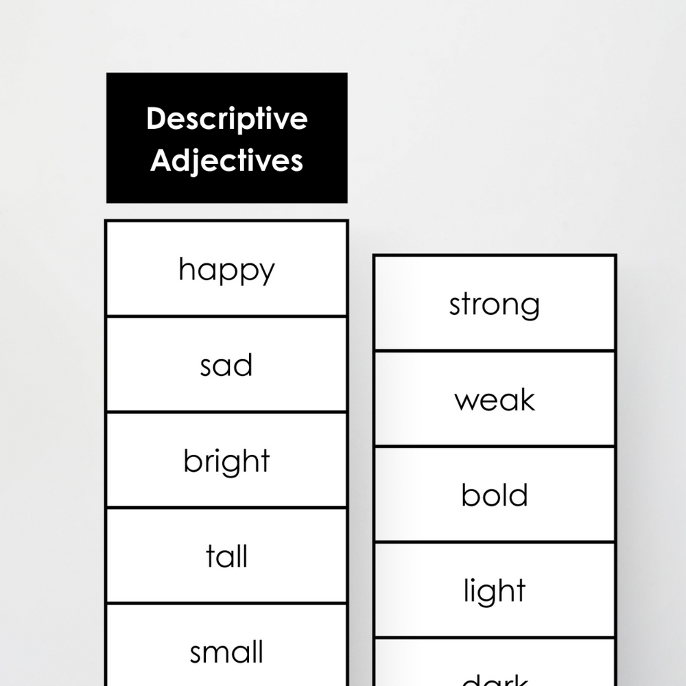 Ordering Adjectives - Card Sort Activity (Descriptive Adjectives ...