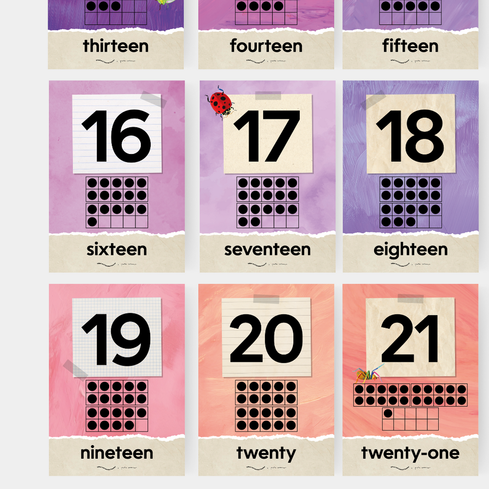 Pete Cromer: Ten Frames Number Posters - Insect Life Classroom Decor ...