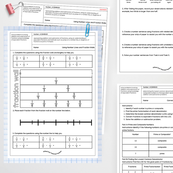 Number Bundle - Year 6 Australian Curriculum | Gifted and Talented ...