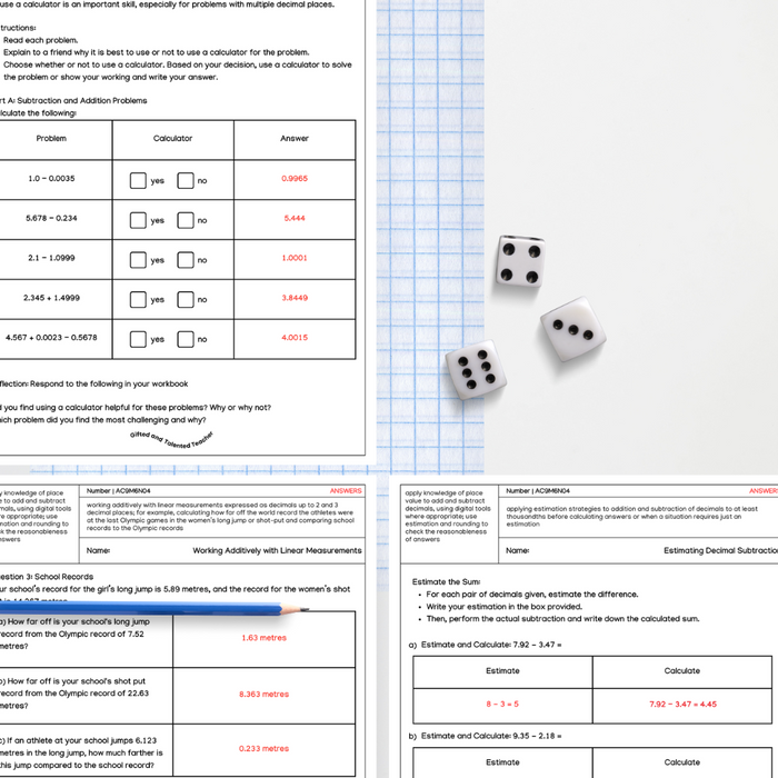 Number Bundle - Year 6 Australian Curriculum | Gifted and Talented ...