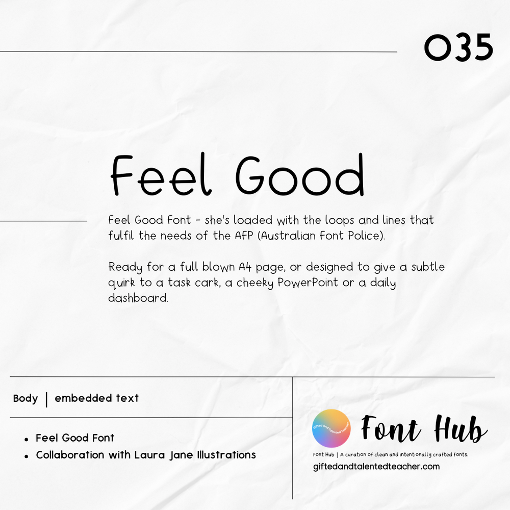 Feel Good - GT Font x Laura Jane Illustrations | Gifted and Talented ...