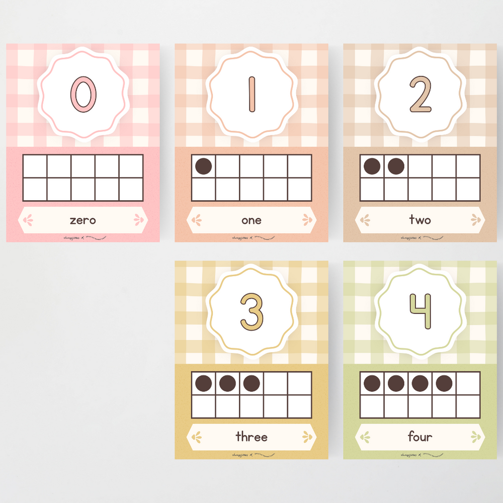 Ten Frames Number Posters - Farmers Market Classroom Decor | Gifted and ...