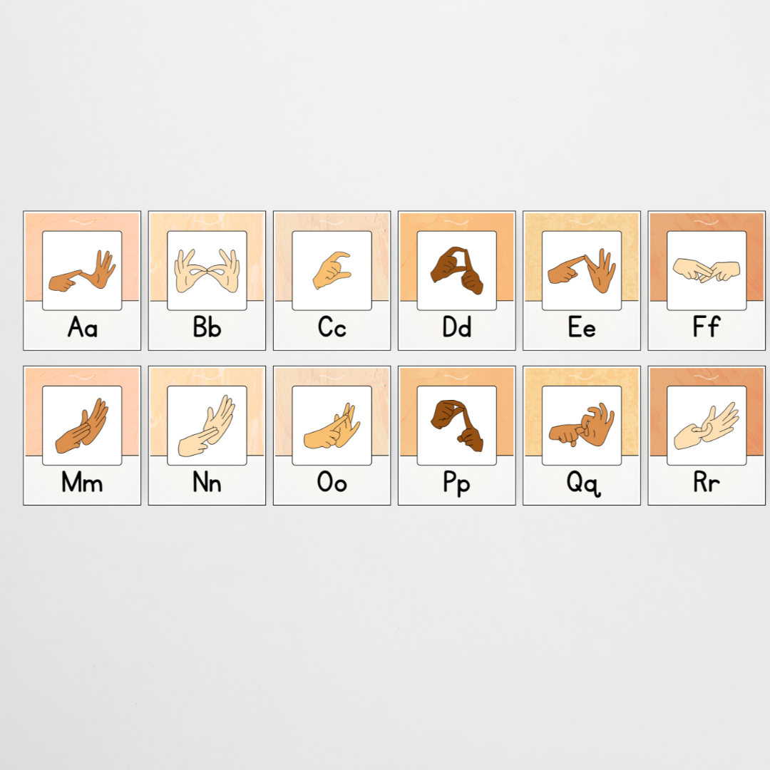 Auslan Alphabet Posters - Neutral Classroom Decor | Teacher Resources