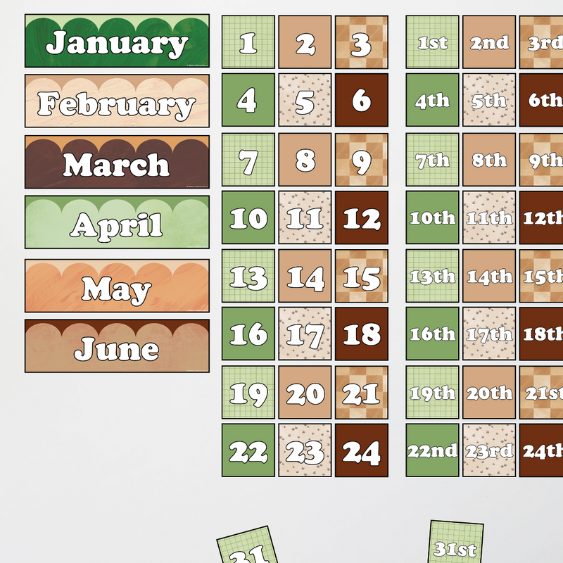 Flip Calendar - Woodland Classroom Decor | Gifted and Talented Teacher ...