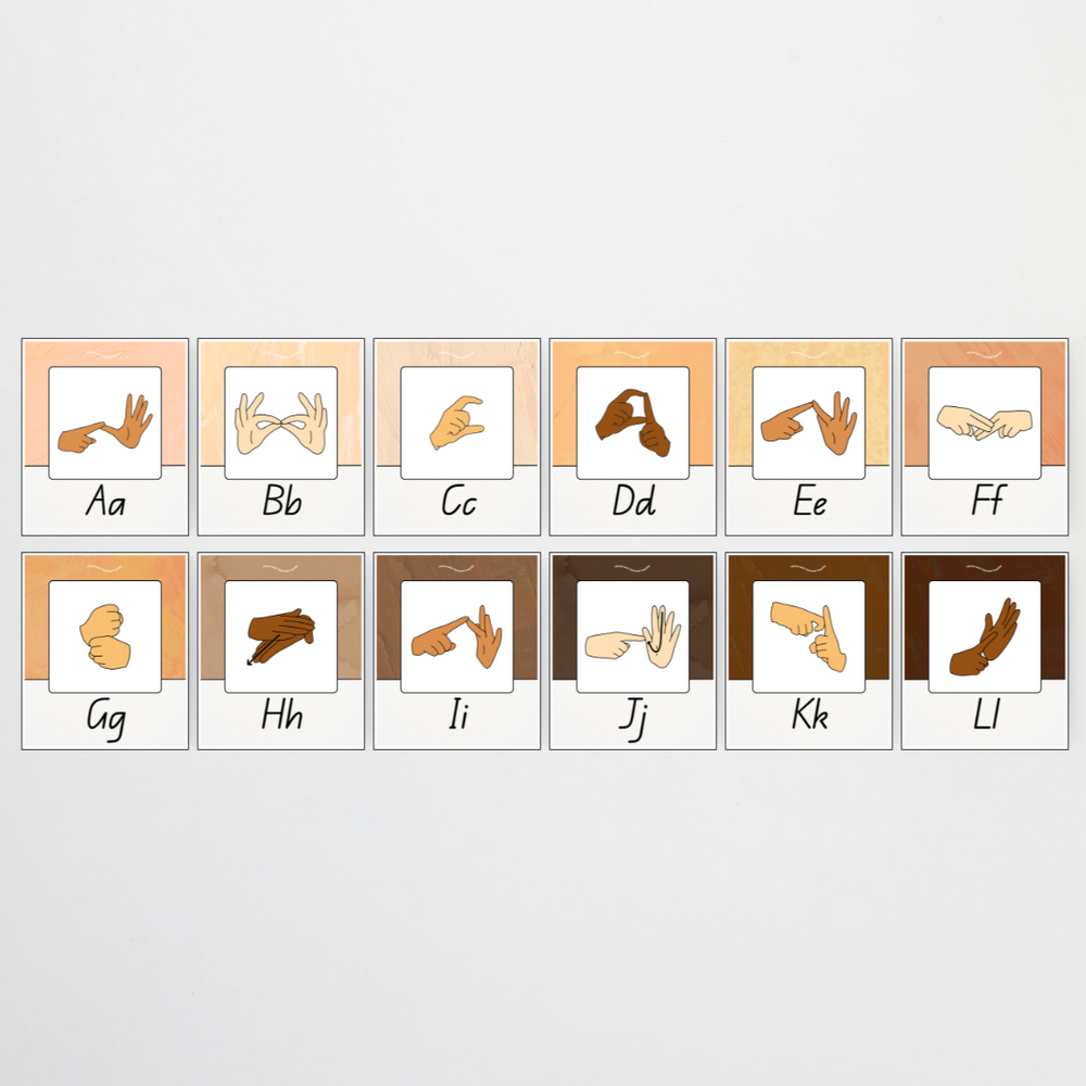 Auslan Alphabet Posters - Neutral Classroom Decor | Teacher Resources