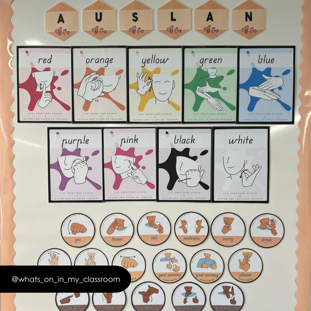 x Livi Creations Studio - The Auslan Classroom Decor Bundle