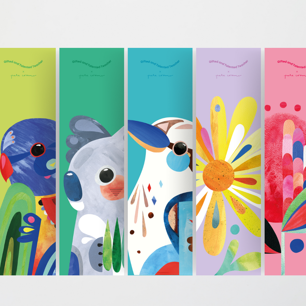 Pete Cromer: Colour Bookmarks Australian Fauna & Flora Classroom Decor
