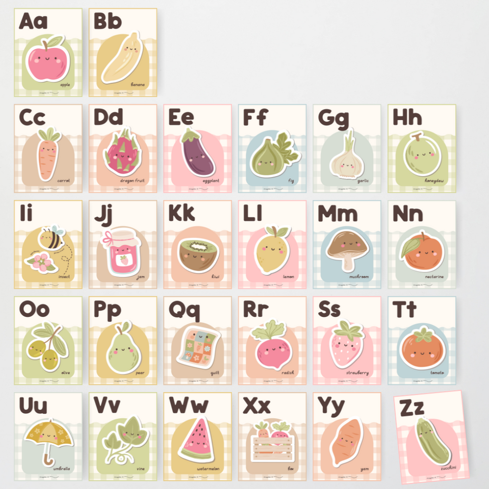 Alphabet Posters - Farmers Market Classroom Decor | Gifted and Talented ...