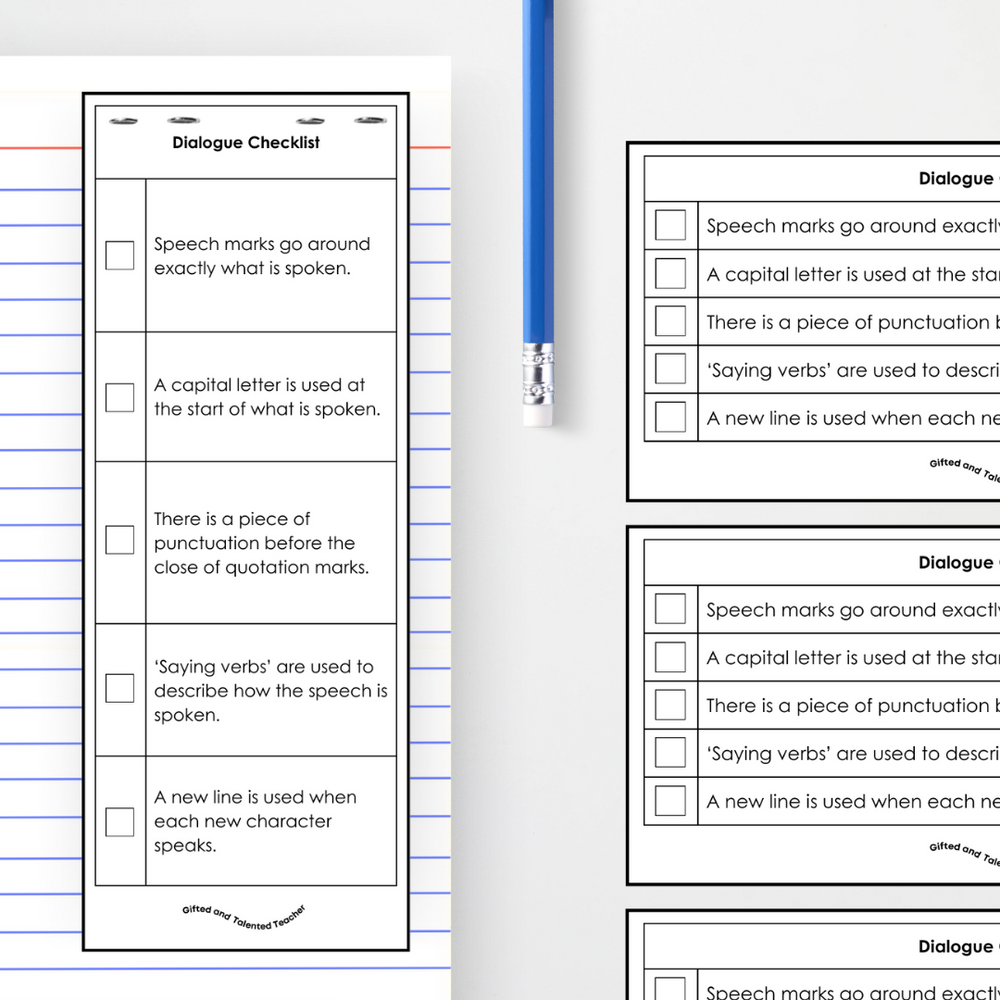 Dialogue Checklist - Self Assessment | Gifted and Talented Teacher ...