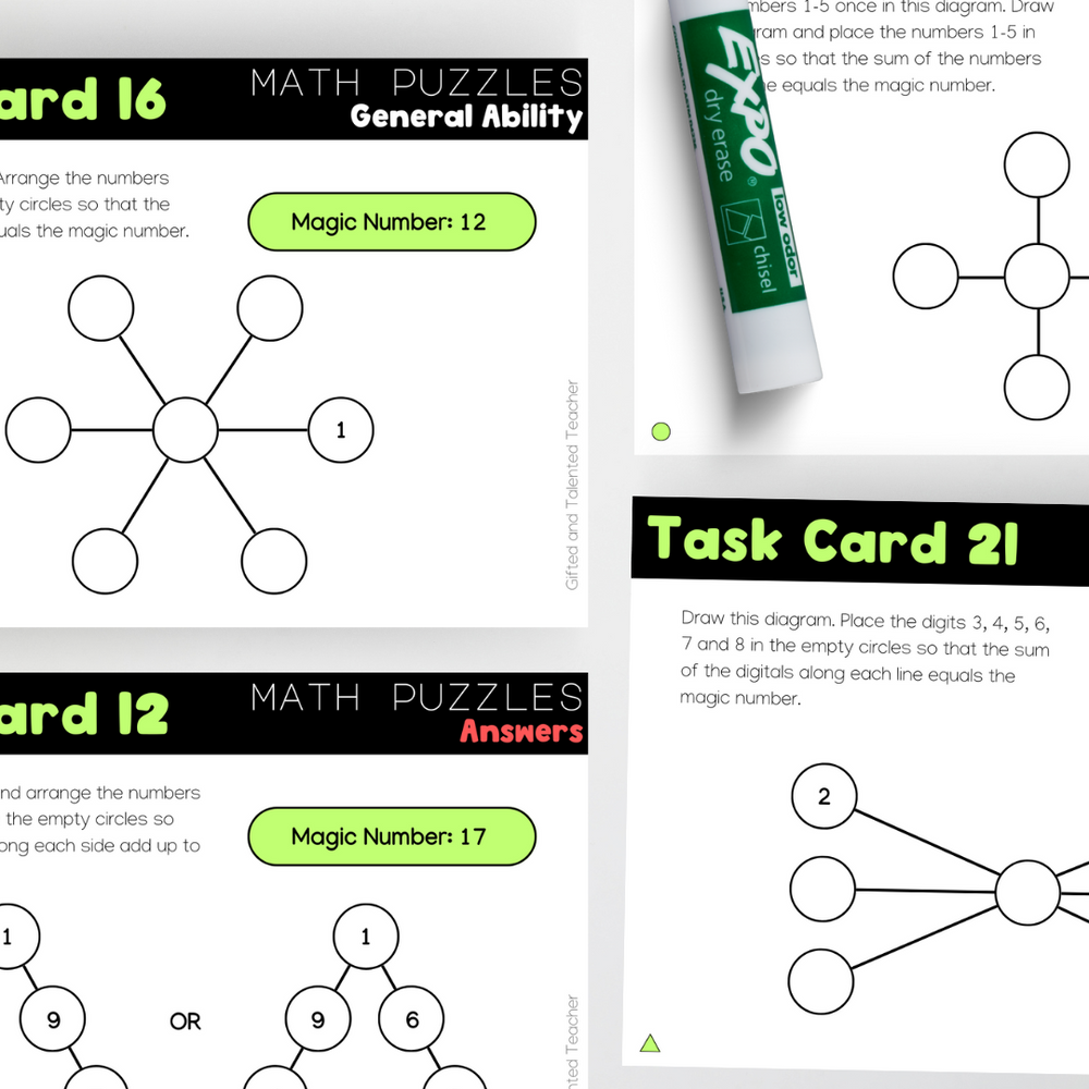 Mathematics Puzzles: General Ability | Gifted and Talented Teacher ...