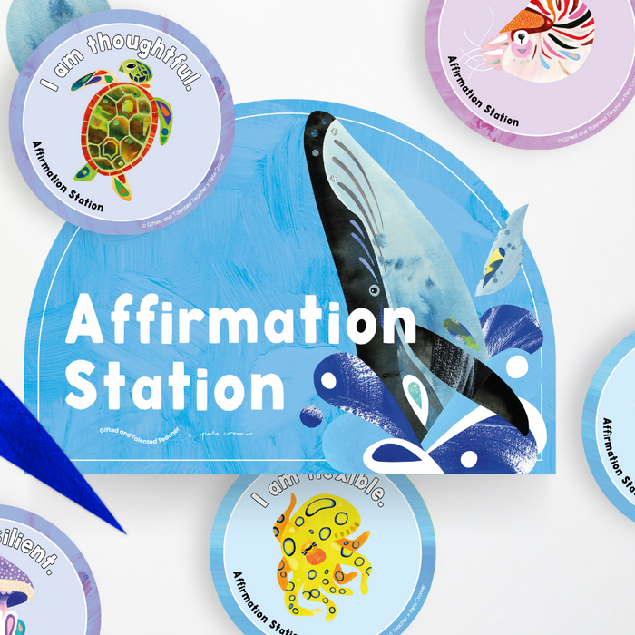 Pete Cromer: Affirmation Station - Sea Life Classroom Decor | Gifted ...