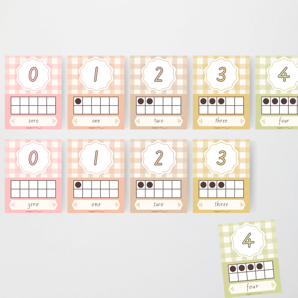 Ten Frames Number Posters - Farmers Market Classroom Decor | Gifted and ...