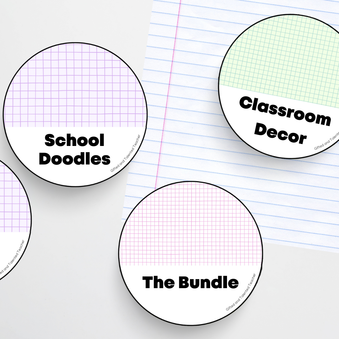 School Doodles Classroom Decor Bundle
