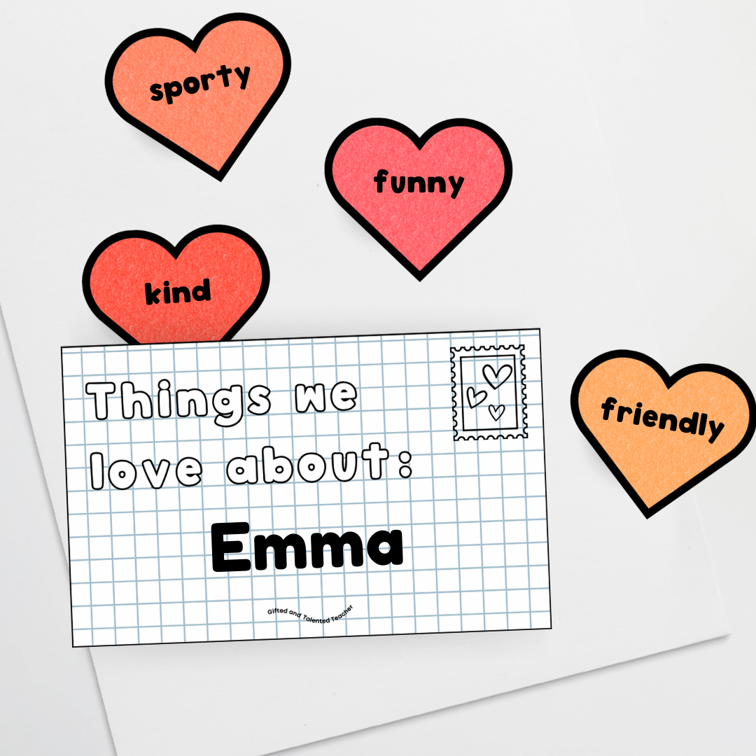 Things we love about... Valentine's Day Activity | Gifted and Talented ...