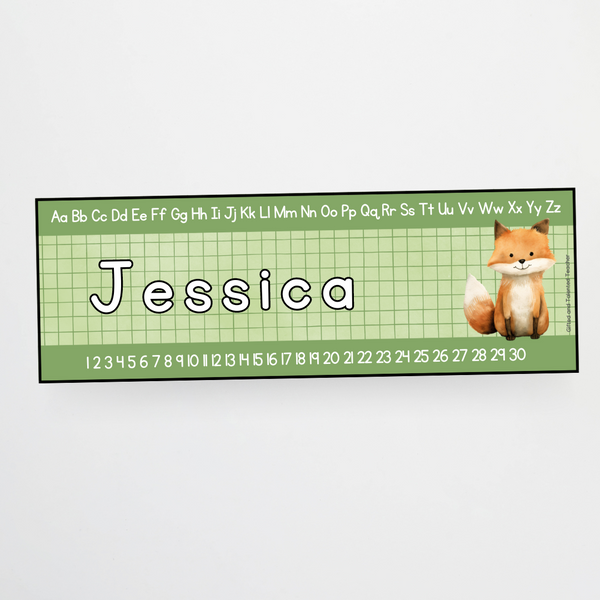 Desk Plates - Woodland Classroom Decor | Teaching Resources