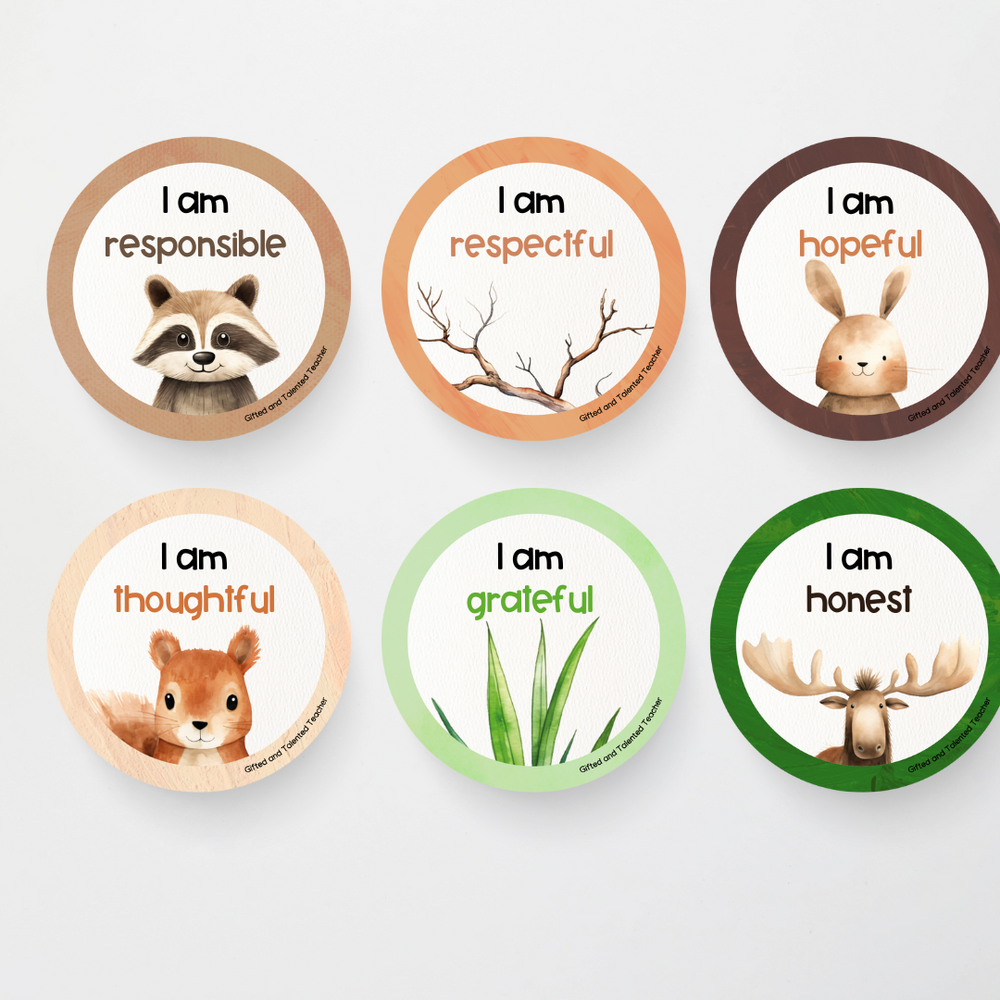Affirmation Station - Woodland Classroom Decor Teacher Resources