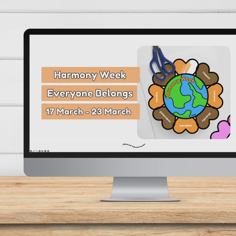 Harmony Week Activity: Globe Craft - Templates and Slides