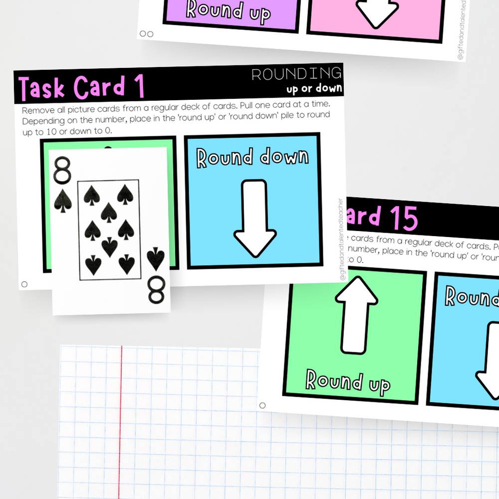 Rounding Up and Down: Whole Numbers | Gifted and Talented Teacher ...