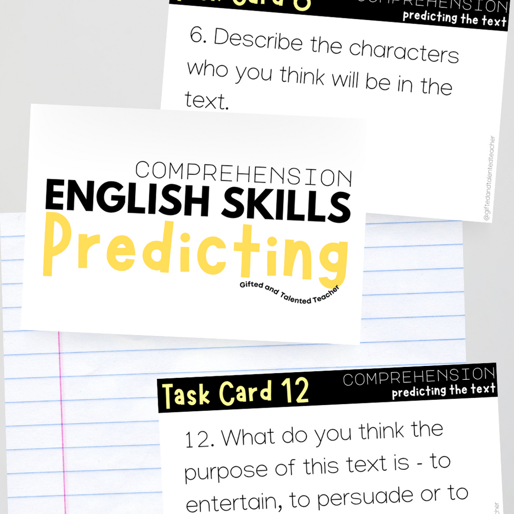Predicting [Comprehension] - Super Six Strategy | Gifted and Talented ...