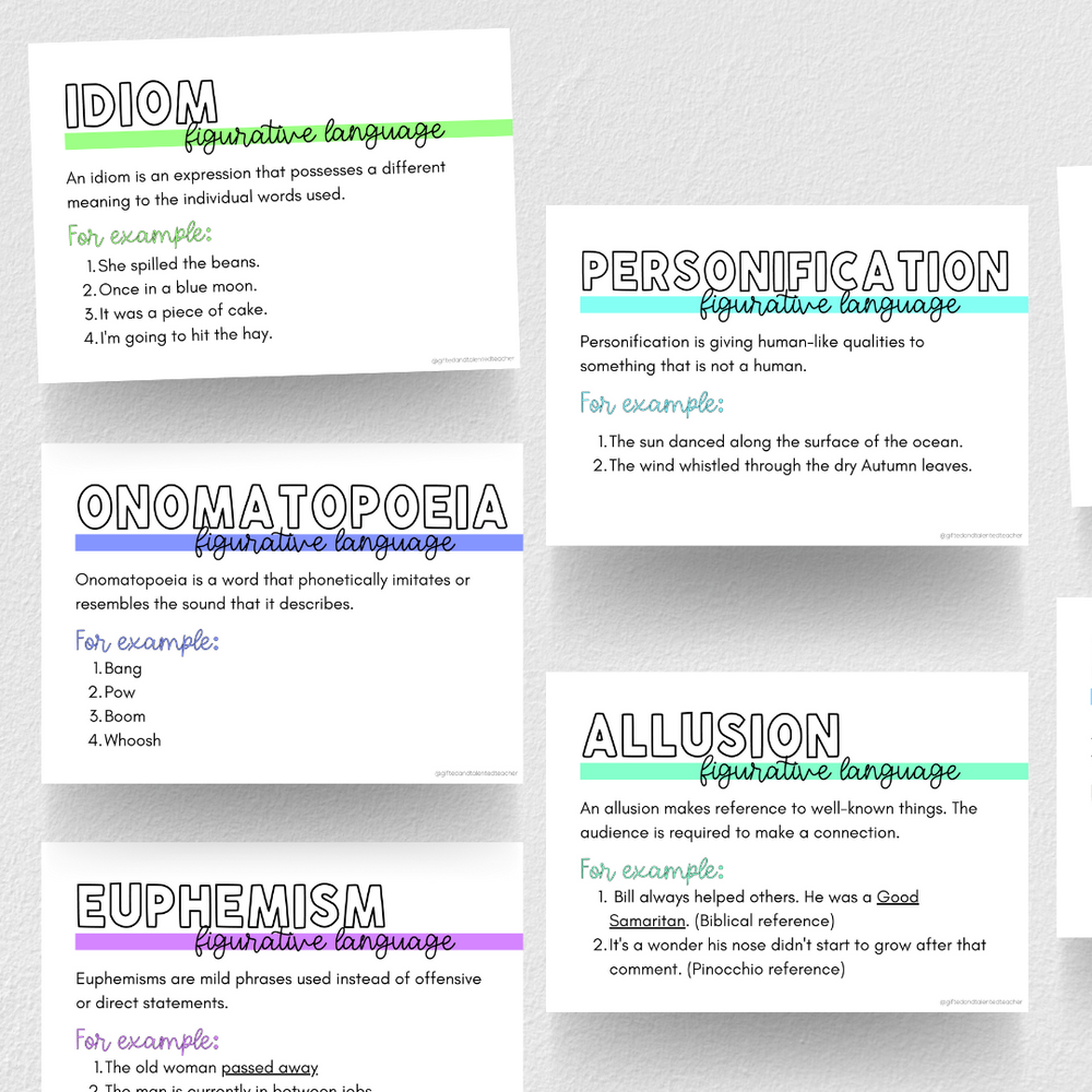 Figurative Language: Bundle | Printable Teaching Resources