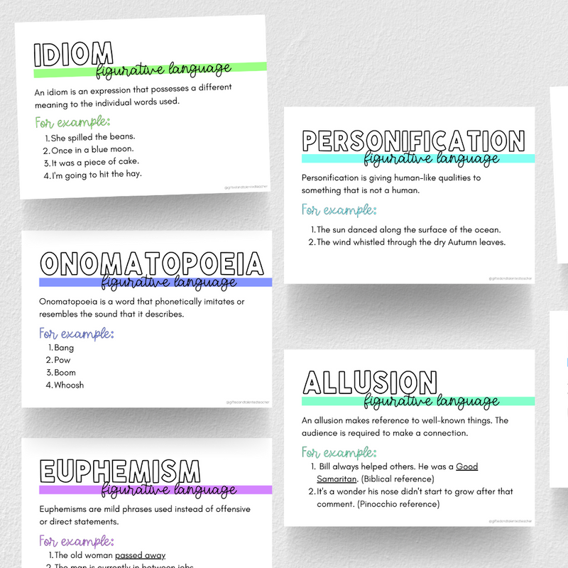 Figurative Language: Bundle | Printable Teaching Resources