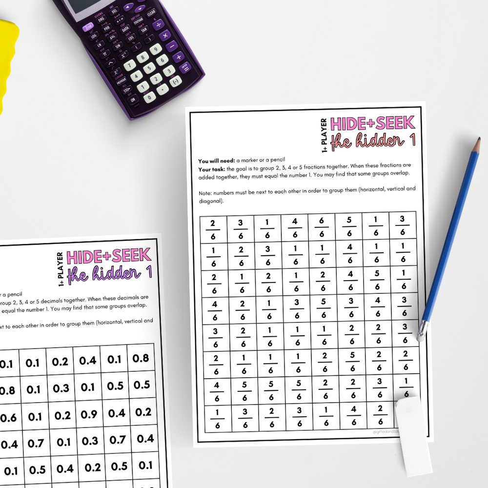 Hide + Seek: The Hidden Number | Gifted and Talented Teacher - Teacher ...