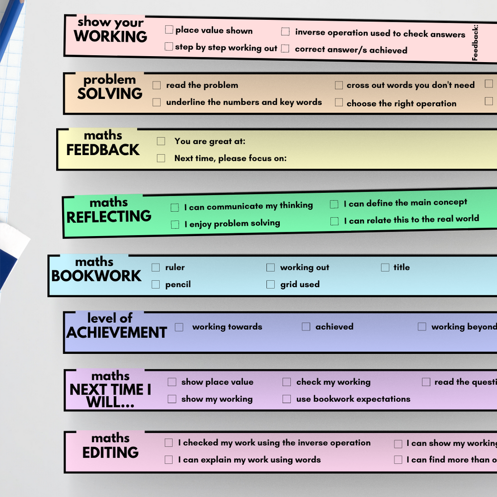 Margin Feedback Slips: Bundle | Gifted and Talented Teacher - Teacher ...
