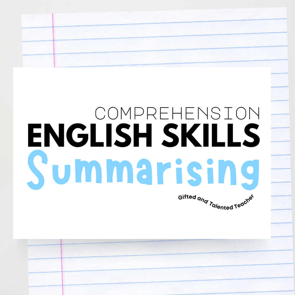 Summarising [Comprehension] - Super Six Strategy | Gifted and Talented ...