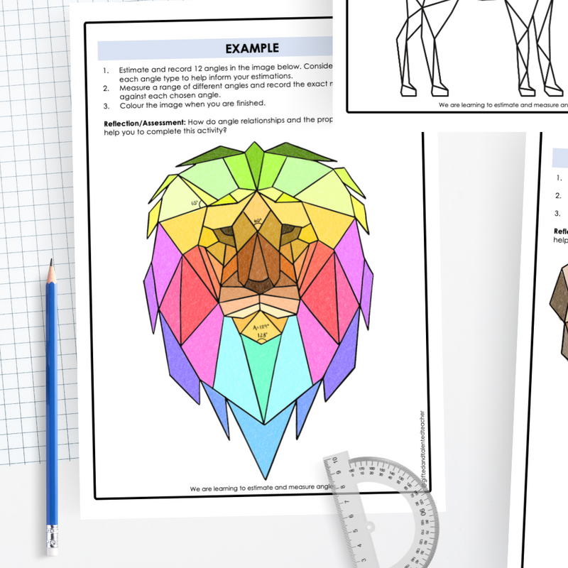 Angles: Estimate and Measure | Gifted and Talented Teacher - Teacher ...
