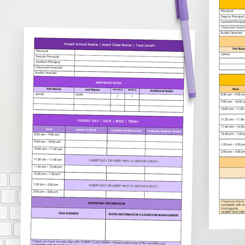 Casual Day - Template | Printable Teacher Resources