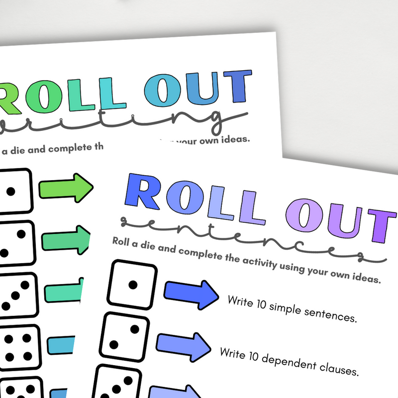 Roll and Write - Literacy Activity | Literacy Teacher Resources