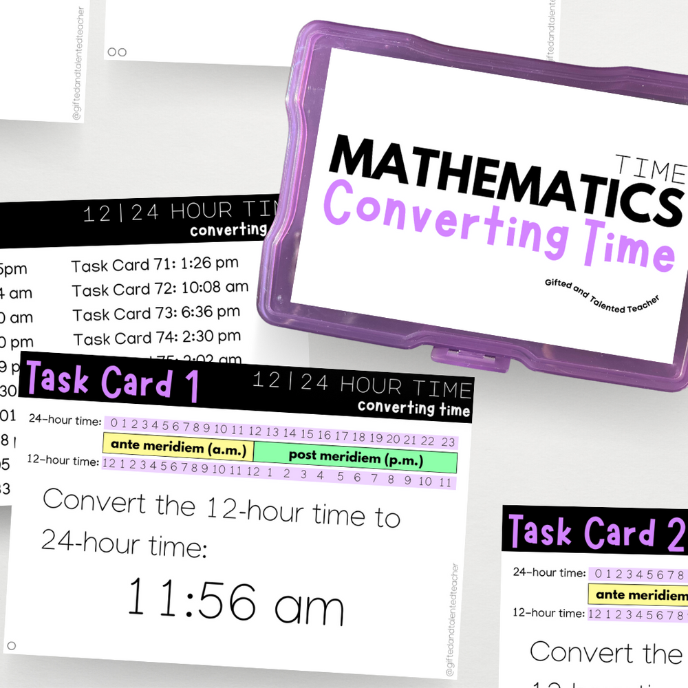Converting Time: 12 hour and 24 hour | Maths Teaching Resources