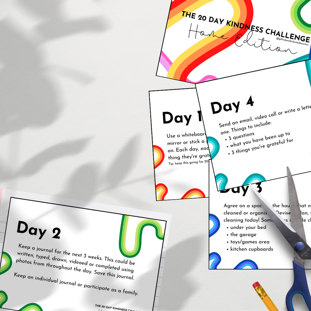 The 20 Day Kindness Challenge - Home Edition | Gifted and Talented ...