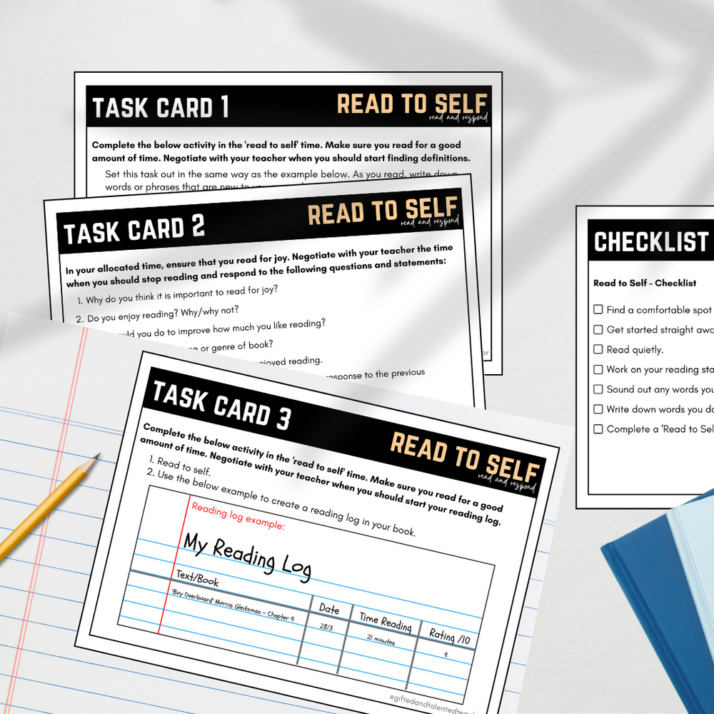 Read and Respond: Read to Self | Gifted and Talented Teacher - Teacher ...