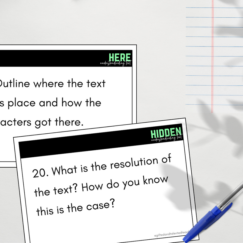 Understanding Text: Head, Hidden, Here, Heart | Teaching Resources