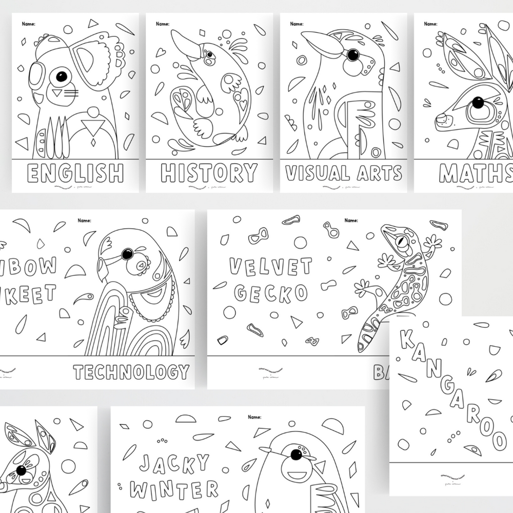 Pete Cromer: Book Covers - Line Art - Australian Fauna and Flora Colle