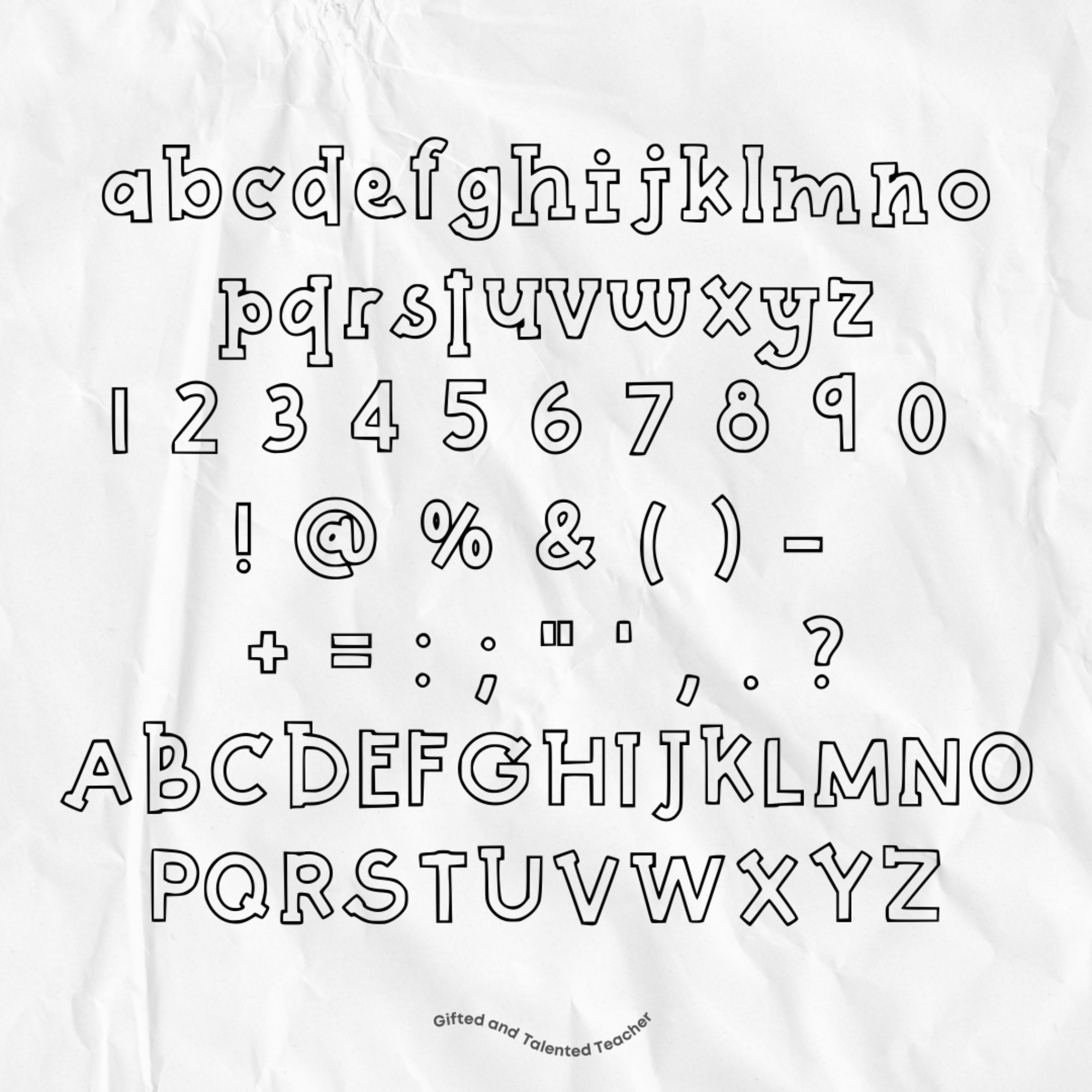 Strike Regular + Strike Outline - GT Font | Teacher Resources