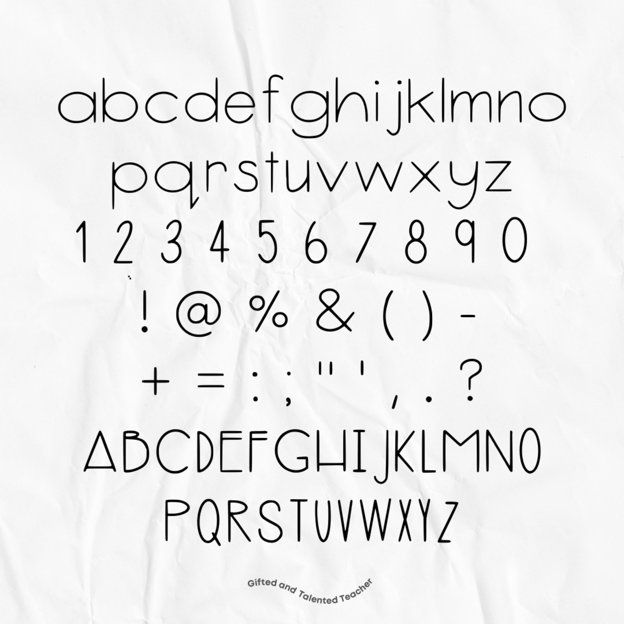 Squash Regular - GT Font | Gifted and Talented Teacher - Teacher ...