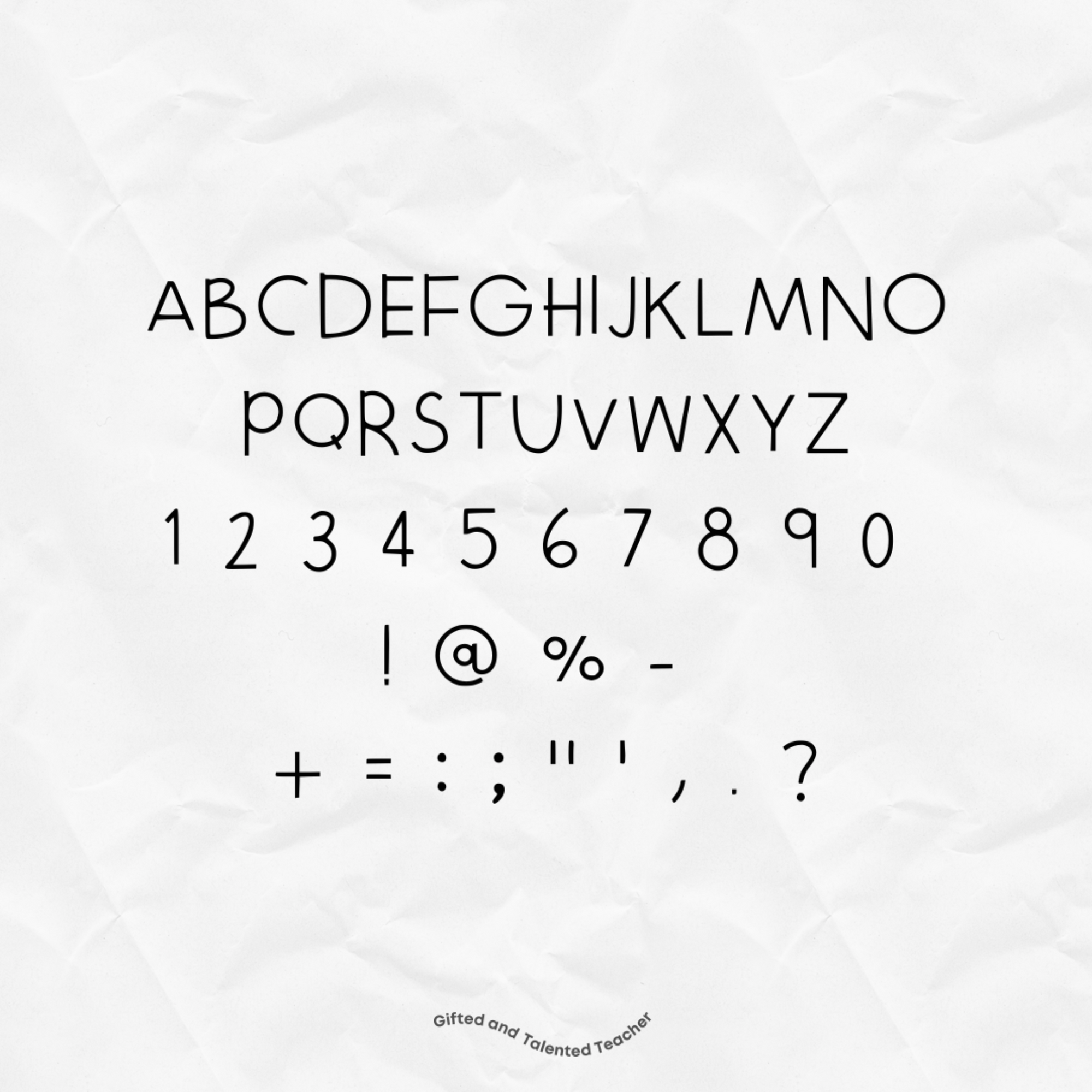 Talented - GT Font | Gifted and Talented Teacher - Teacher Resources ...