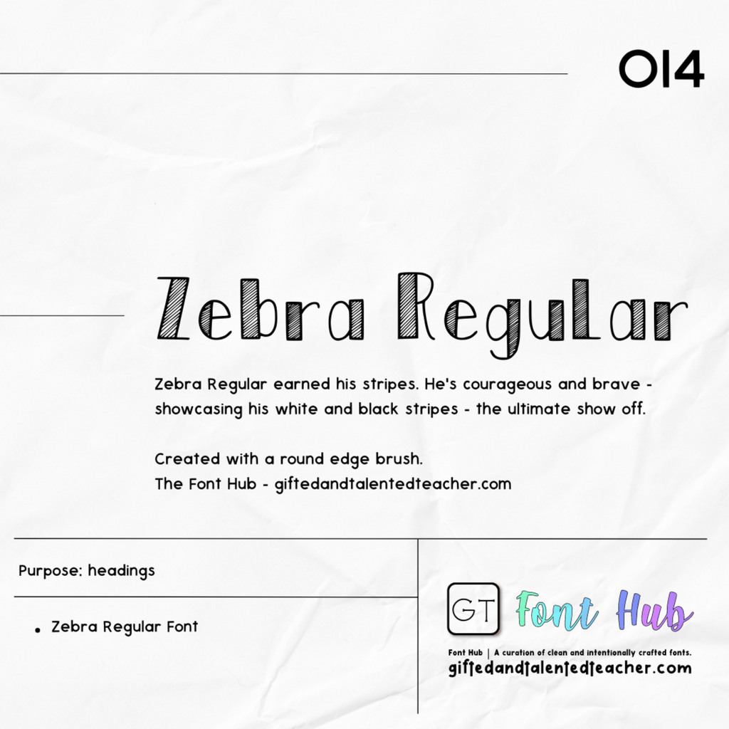 Zebra Free Font Download
