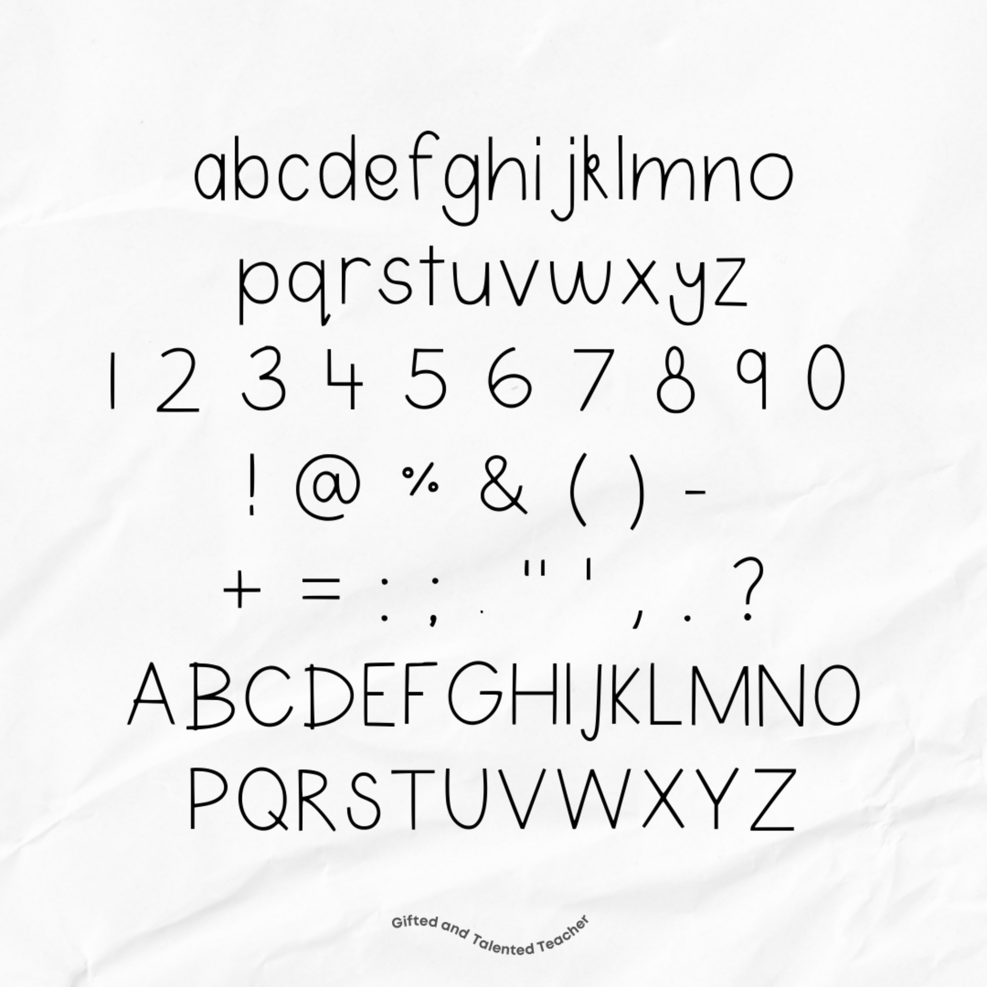 Thrill Regular - GT Font | Gifted and Talented Teacher - Teacher ...